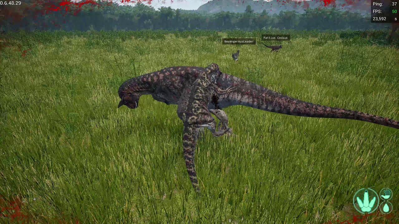 The Isle Evrima Gameplay 2 Carno Vs Utah Pack Youtube
