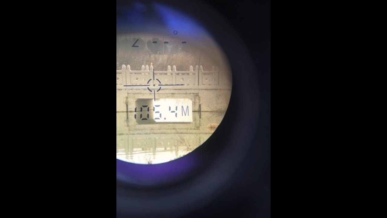 Frameless sniper from 105 meters away - YouTube