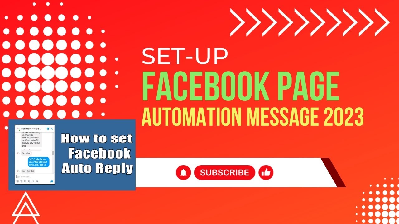Facebook Page Automation Message Setup (2023) || Facebook Messenger ...