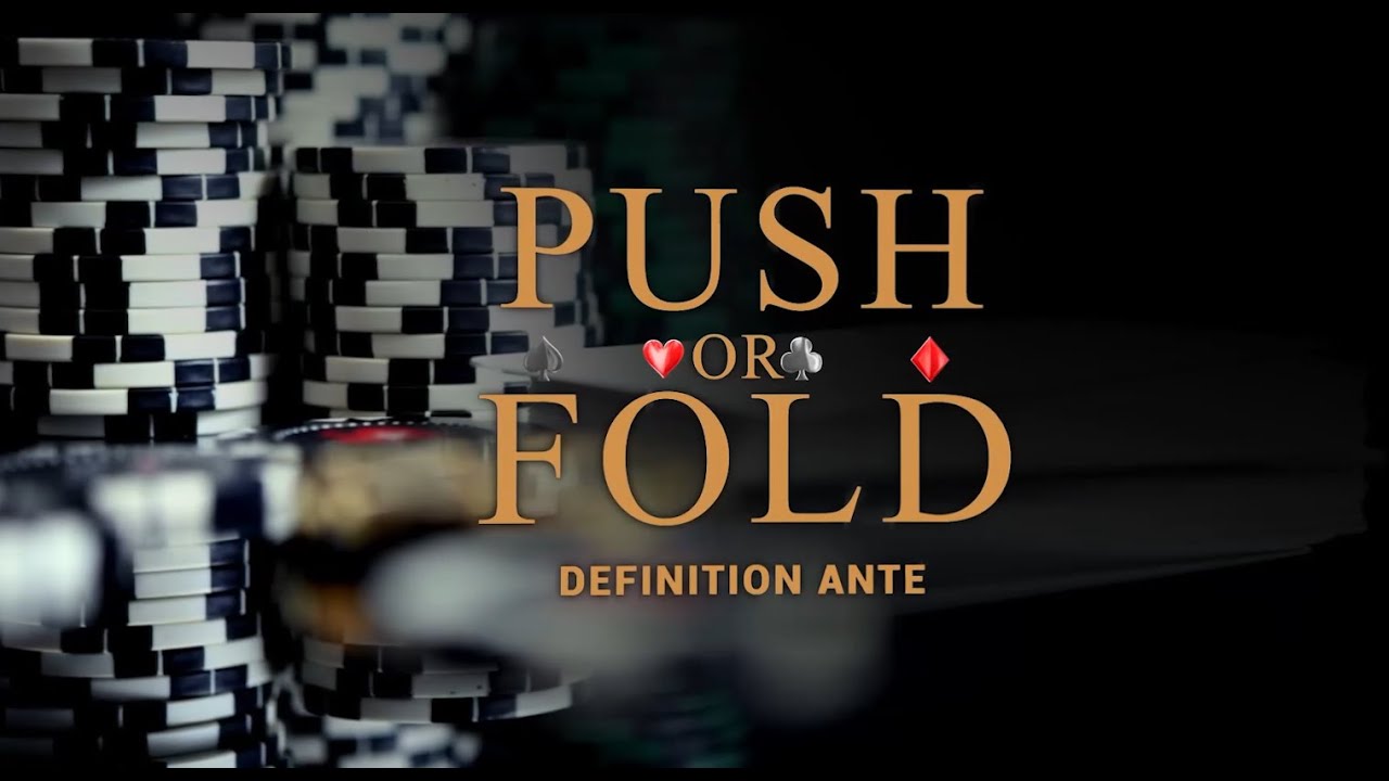 Definition of Ante poker - YouTube