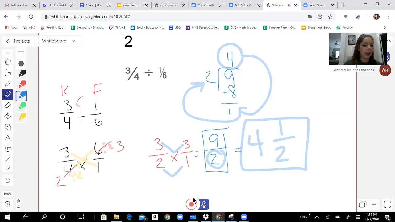 Cross Simplify Strategy for Simplifying Fractions - YouTube
