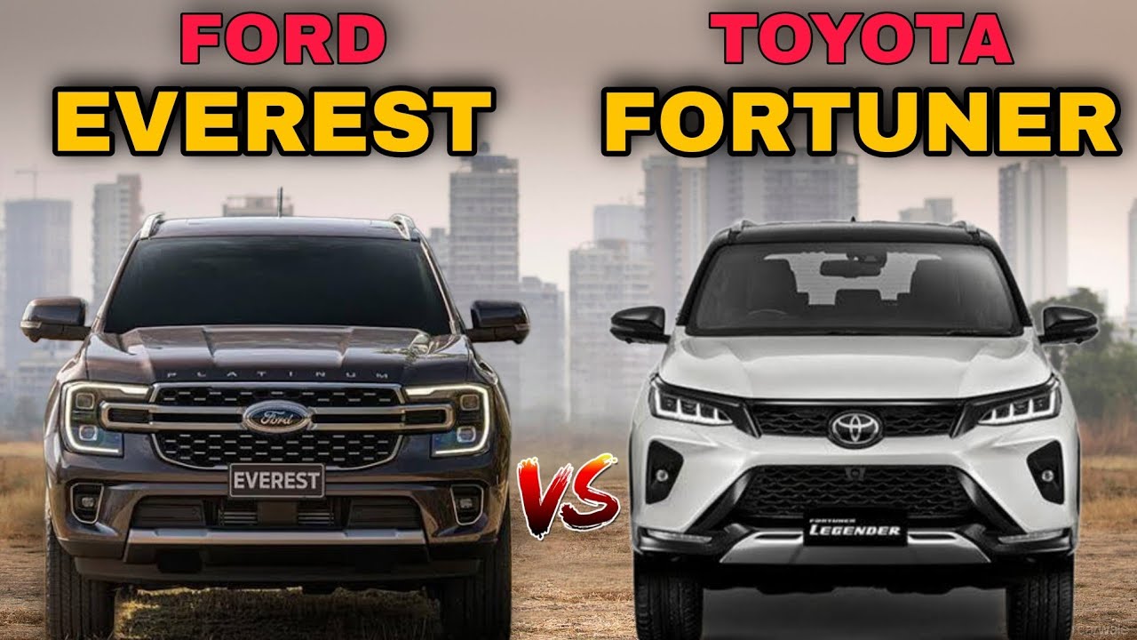 2024 Ford Everest (Endeavour) Vs Toyota Fortuner | Most Detailed ...