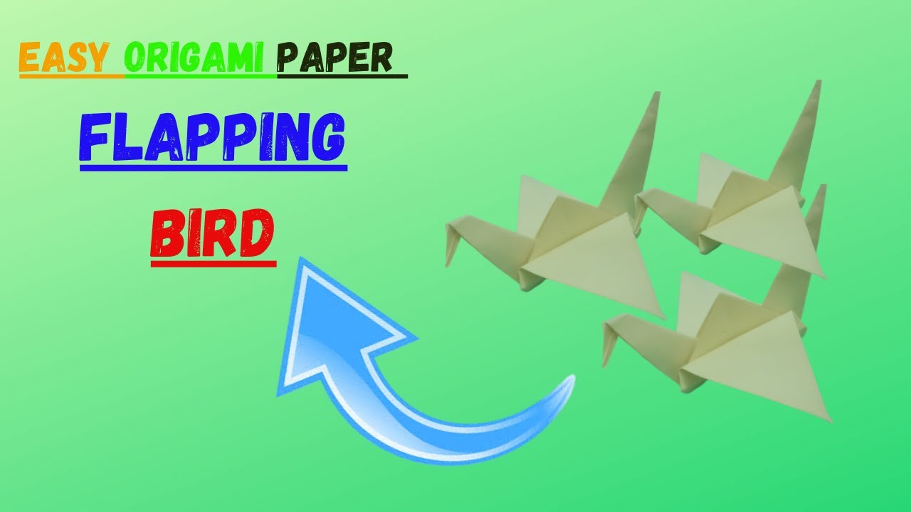 Easy origami flapping bird / DIY creative ideas - YouTube