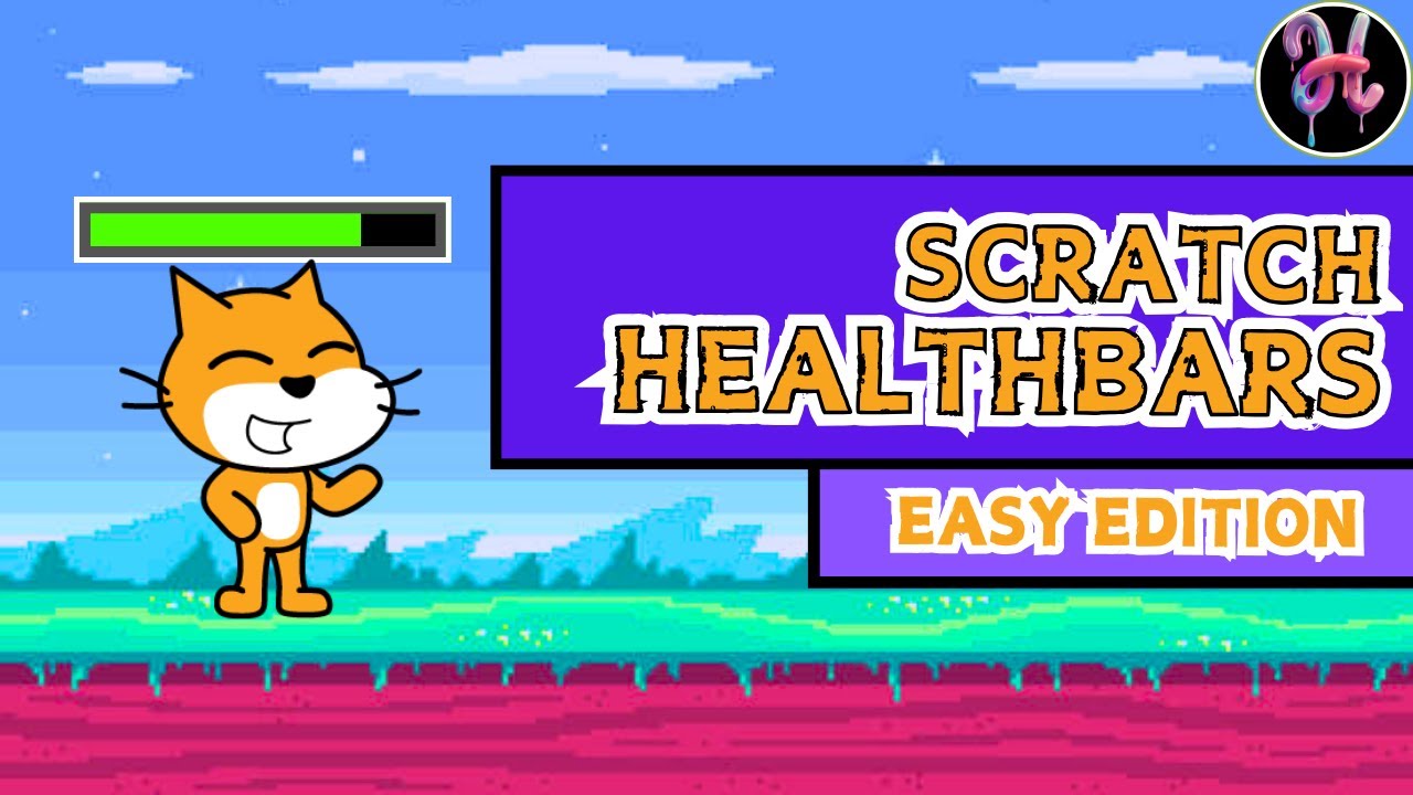 Easy Scratch Healthbar (No variables needed) - YouTube