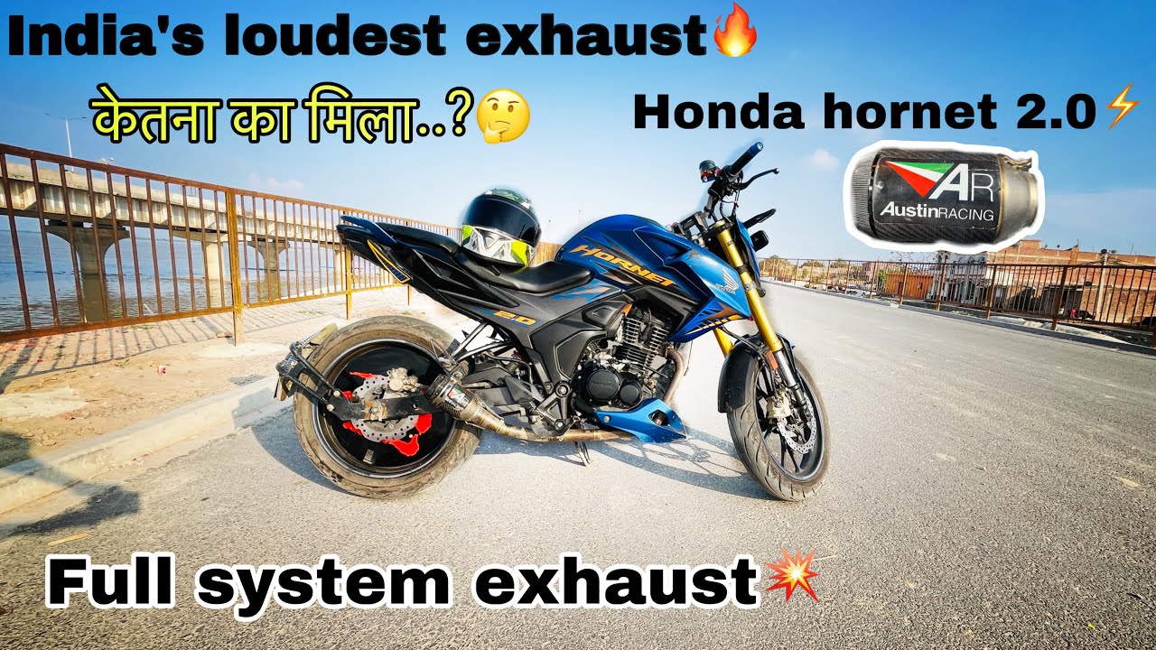 Honda hornet Exhaust modification|exhaust sound bike|exhaust ...