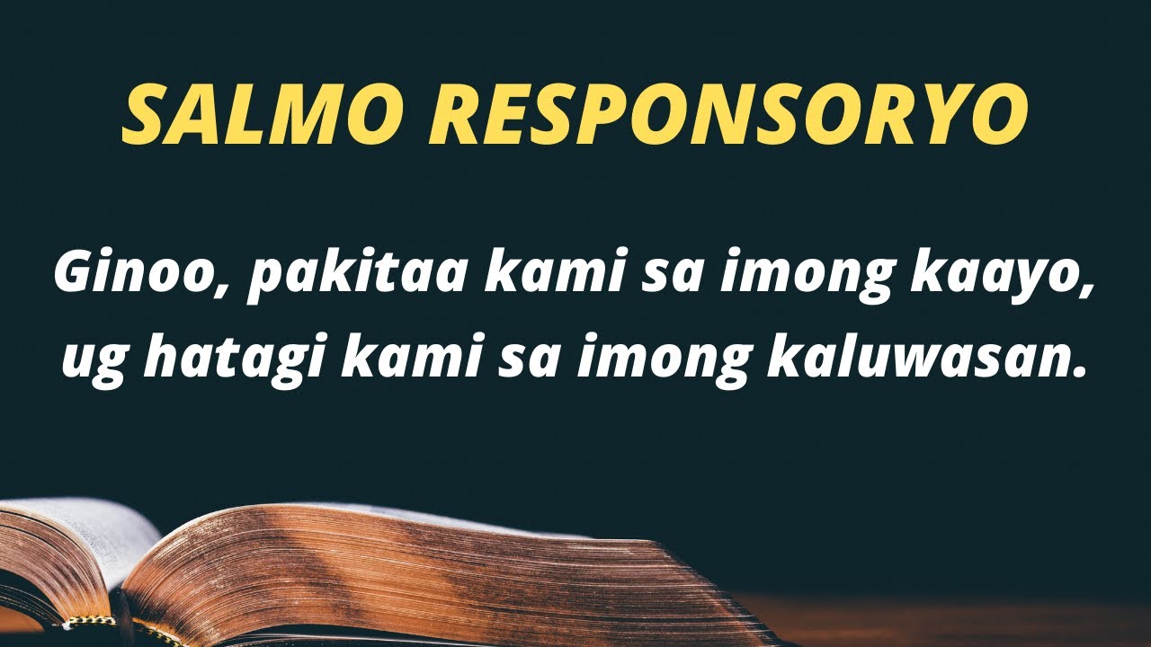 Salmo Responsoryo July 11 2021 Salmo Responsorio - YouTube