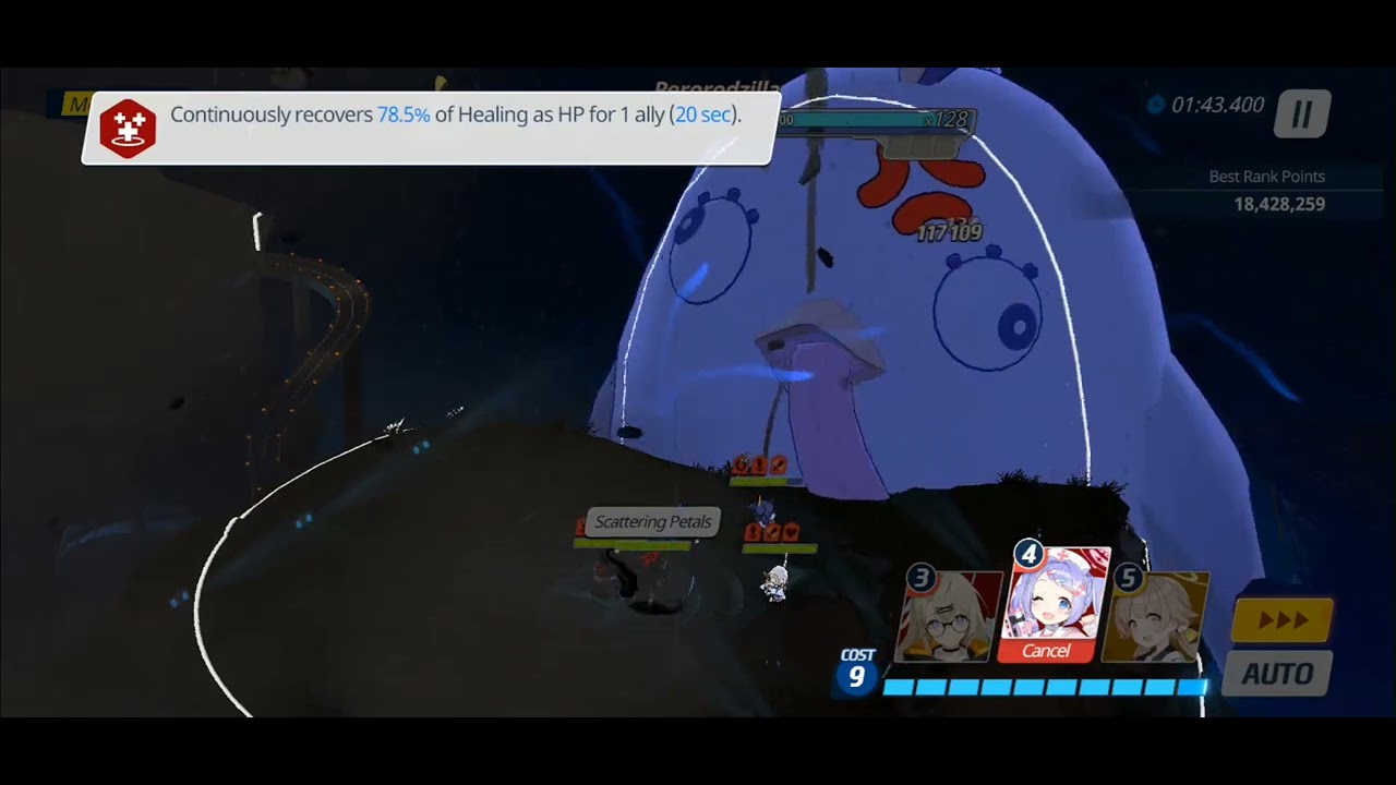 [Blue Archive] Perorodzilla Insane - Healing between transition laser ...