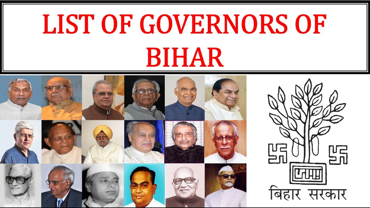 BIHAR GOVERNORS LIST (1936 -2019) - YouTube