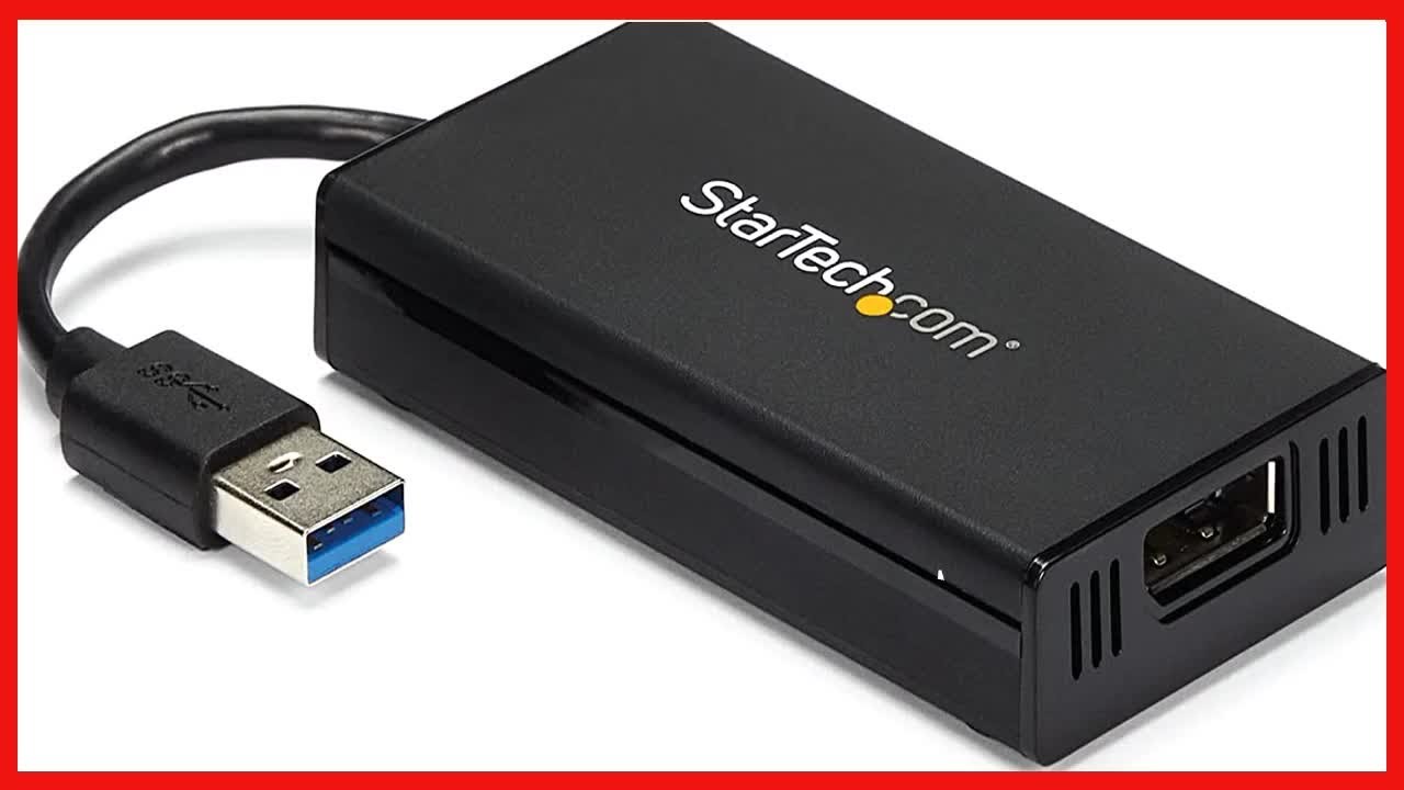 StarTech.com USB 3.0 to DisplayPort Adapter 4K Ultra HD, DisplayLink ...