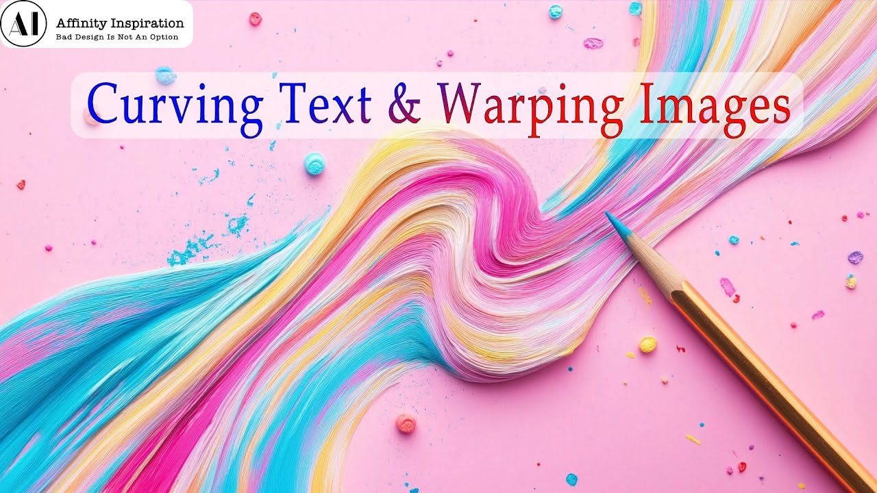 Curving Text & Warping Images Using Affinity Photo V2.3 for iPad - YouTube