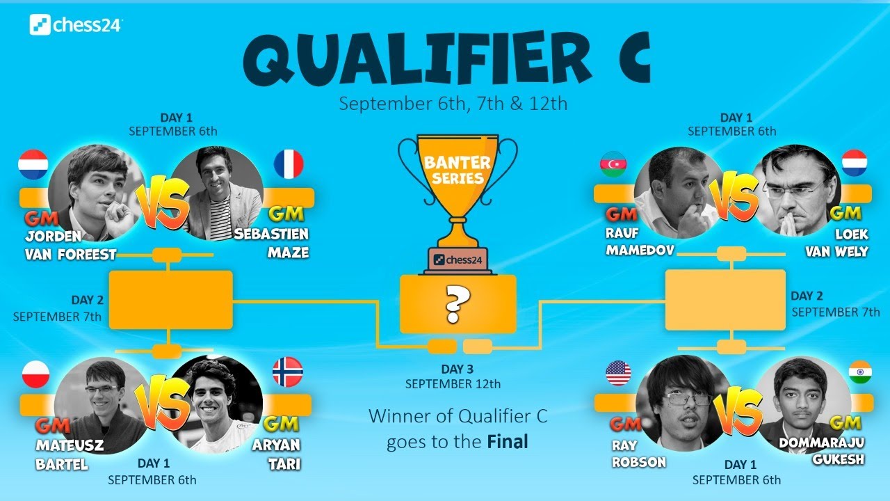 GM D. GUKESH (IND) vs GM Ray Robson (USA)| Banter Series | Qualifier C ...