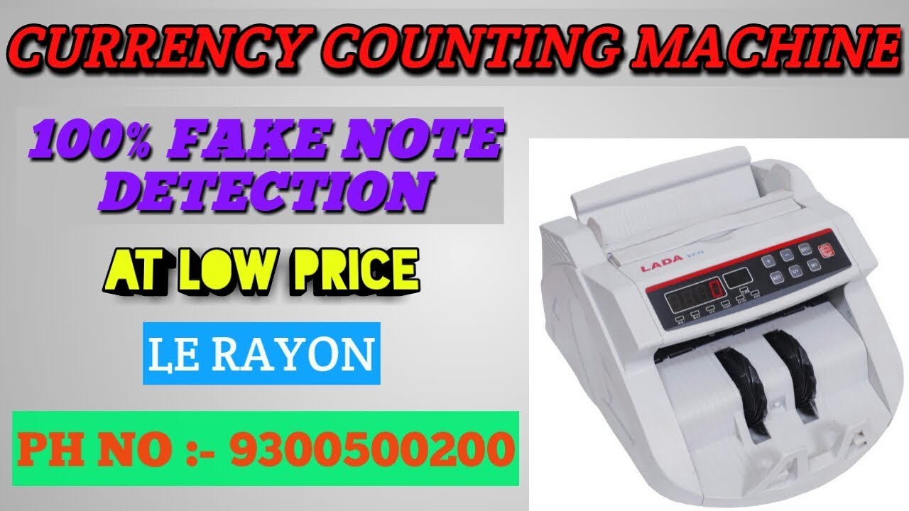 Currency counting machine in LED display - YouTube