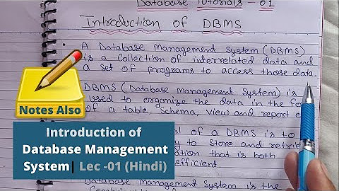 DBMS | Database Management System Tutorials with Notes - YouTube