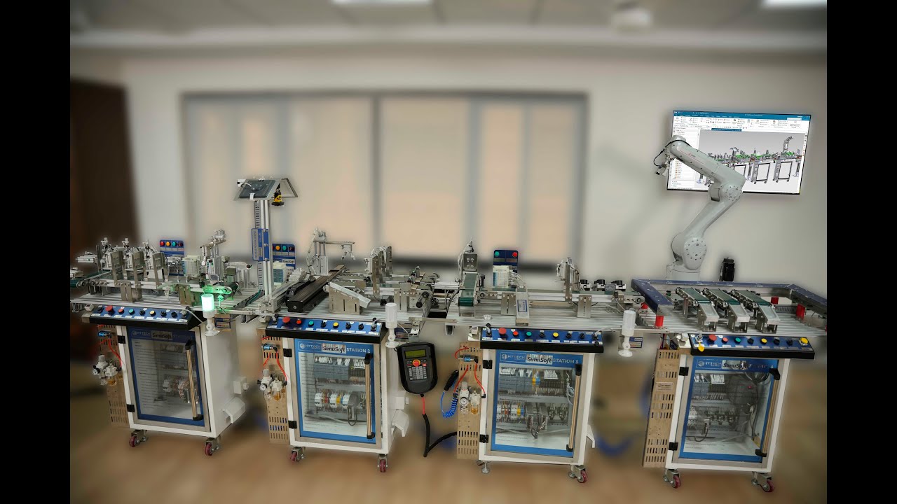 IIOT Based Smart Factory with 7 Axes Robot (Complete Process) - YouTube
