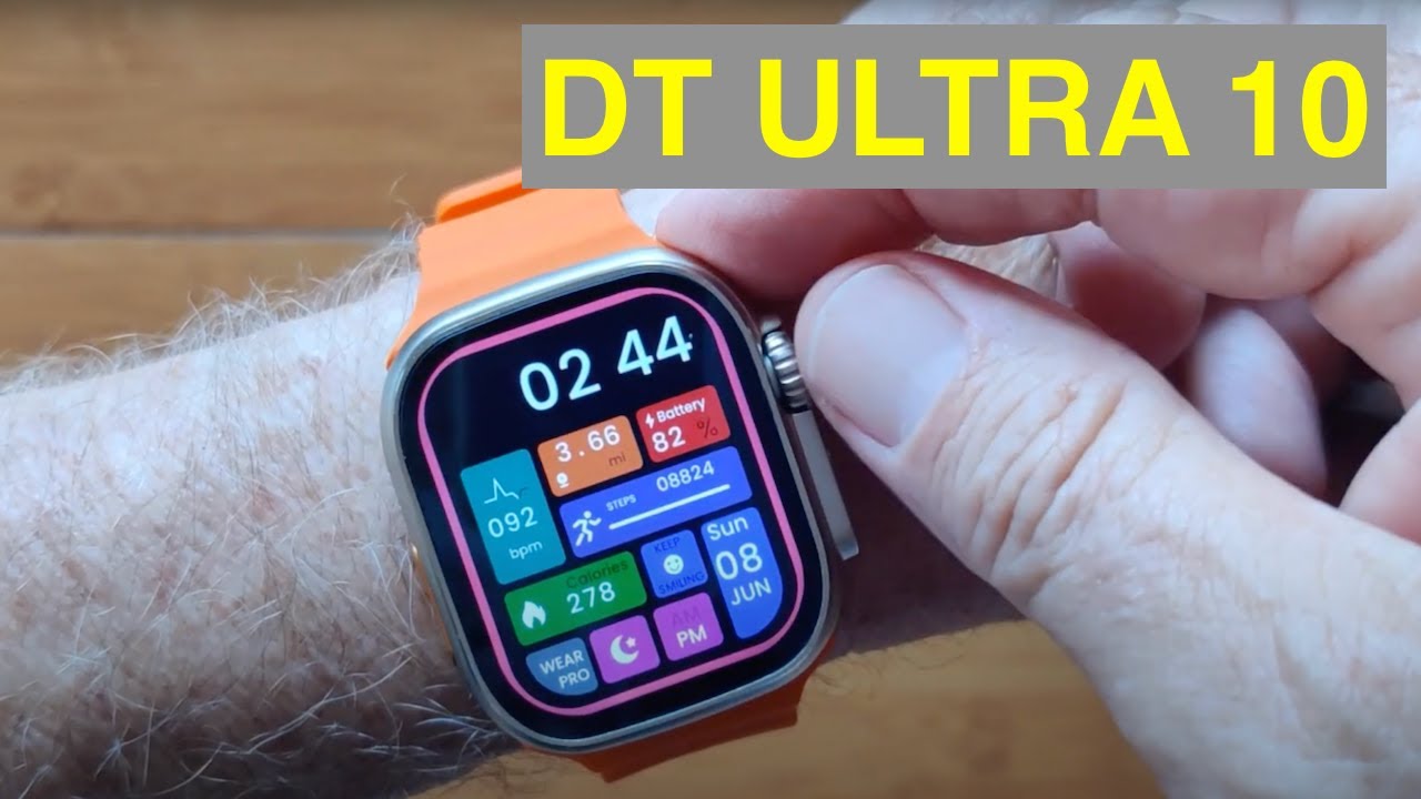 DTNo.1 DT ULTRA 10 Apple Watch Ultra Shaped BT Call 4GB Music always-on ...