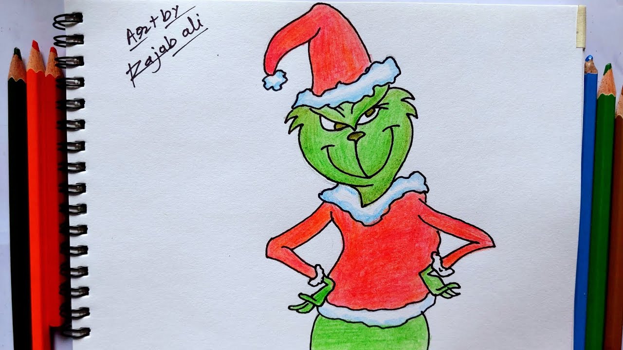 How To Draw The Grinch Easy|The Grinch Drawing|Easy Drawing| - YouTube