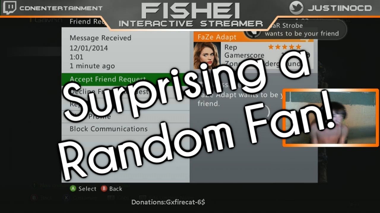 FaZe Adapt : Surprising a Random Fan! - YouTube
