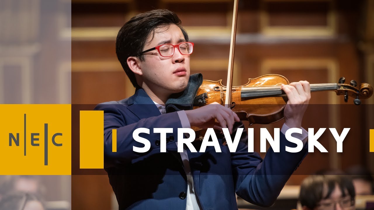Stravinsky: Concerto for Violin in D Major | Julian Rhee + NEC Symphony ...