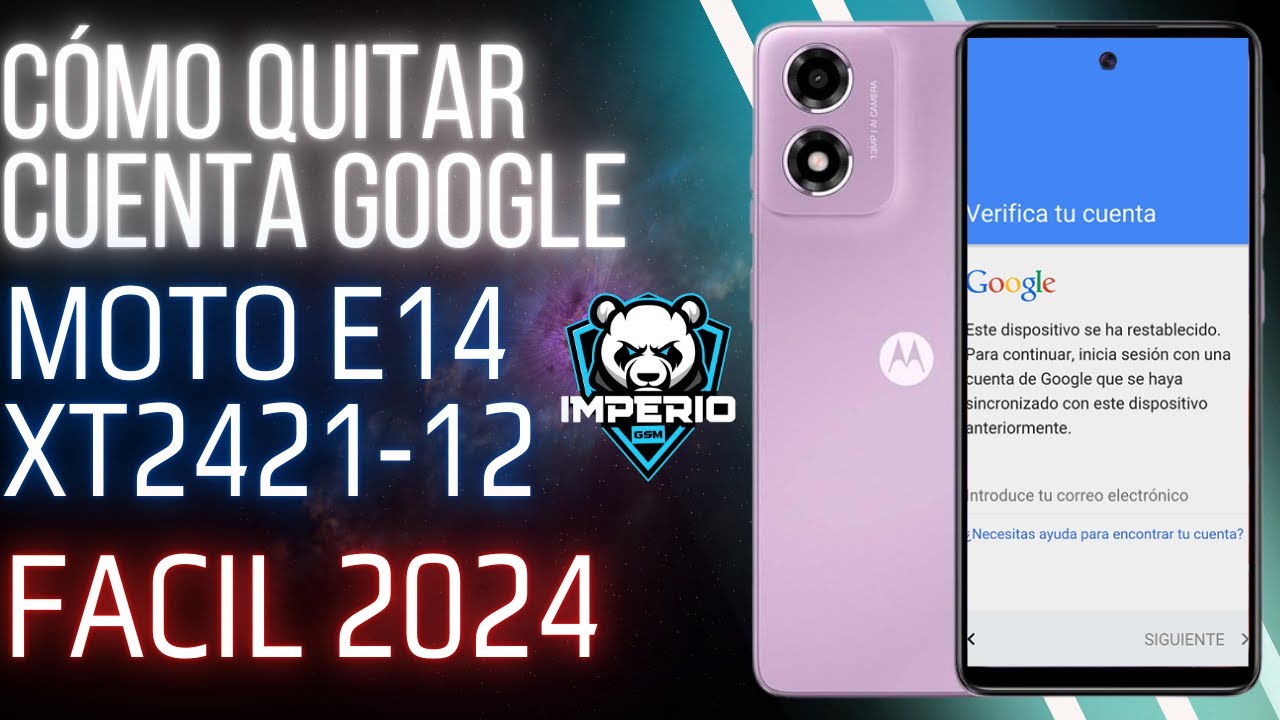 MOTO E14 FRP | Eliminar cuenta Google Moto E14 XT2421-12 Fácil y Seguro ...