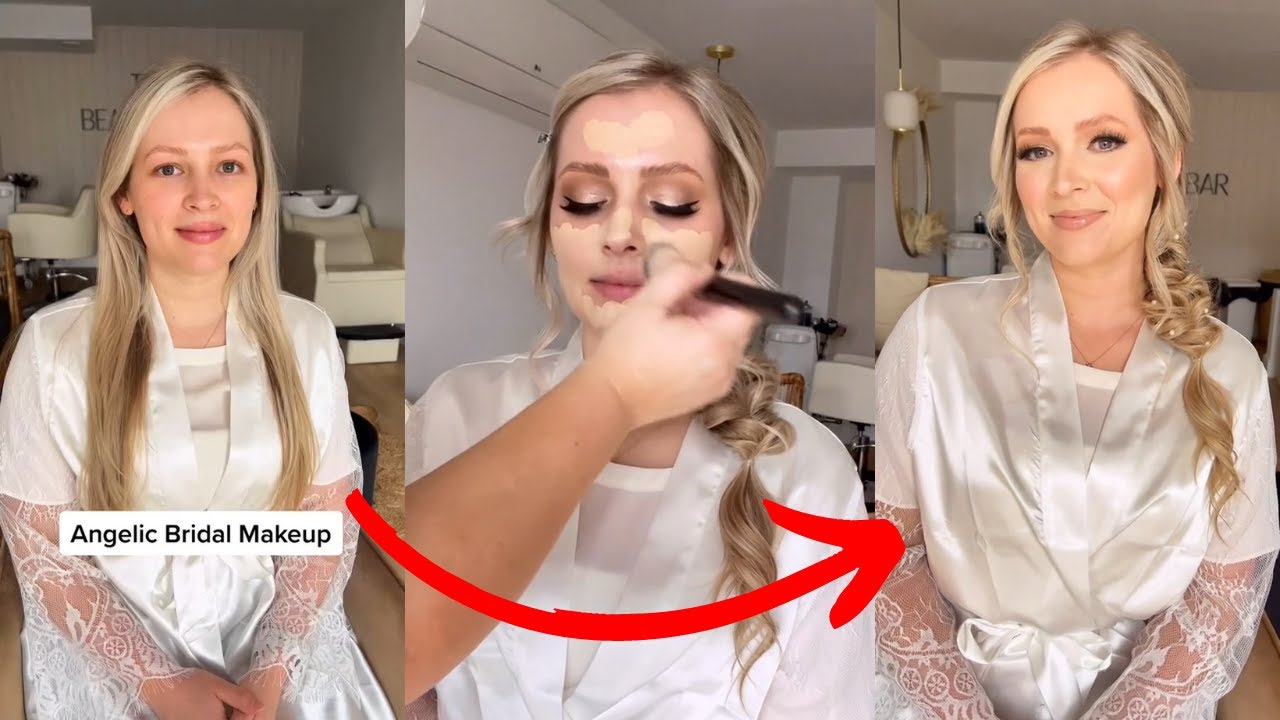 ANGEL MAKEUP TUTORIAL, BRIDAL MAKEUP TUTORIAL - YouTube