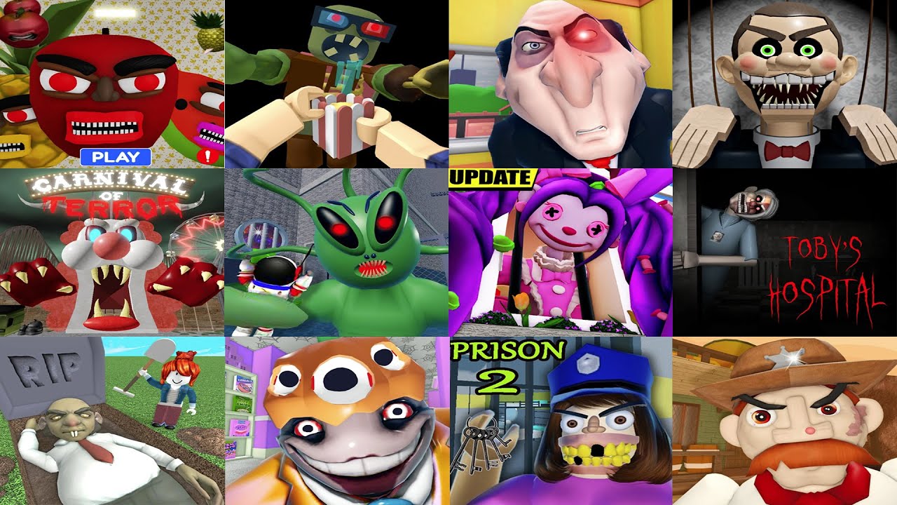 TWO HOURS SUPER MARIO VS 43 OBBY MORPHS CAN ESCAPE Toby Hospital, Jerry ...