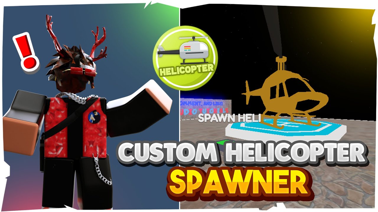 How To Make A HELICOPTER SPAWNER In ROBLOX Studio! - YouTube