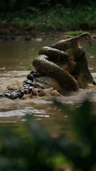 Crocodile vs Python: Brutal Jungle Battle Caught on Camera! # ...