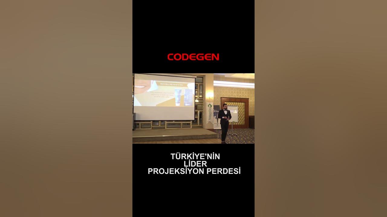 Codegen Projeksiyon Perdesi - YouTube Codegen Projeksiyon Perdesi - YouTube
