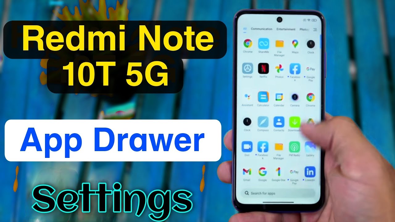 How to Change App Drawer in Redmi Note 10T 5g | Redmi Note 10T 5g App ...