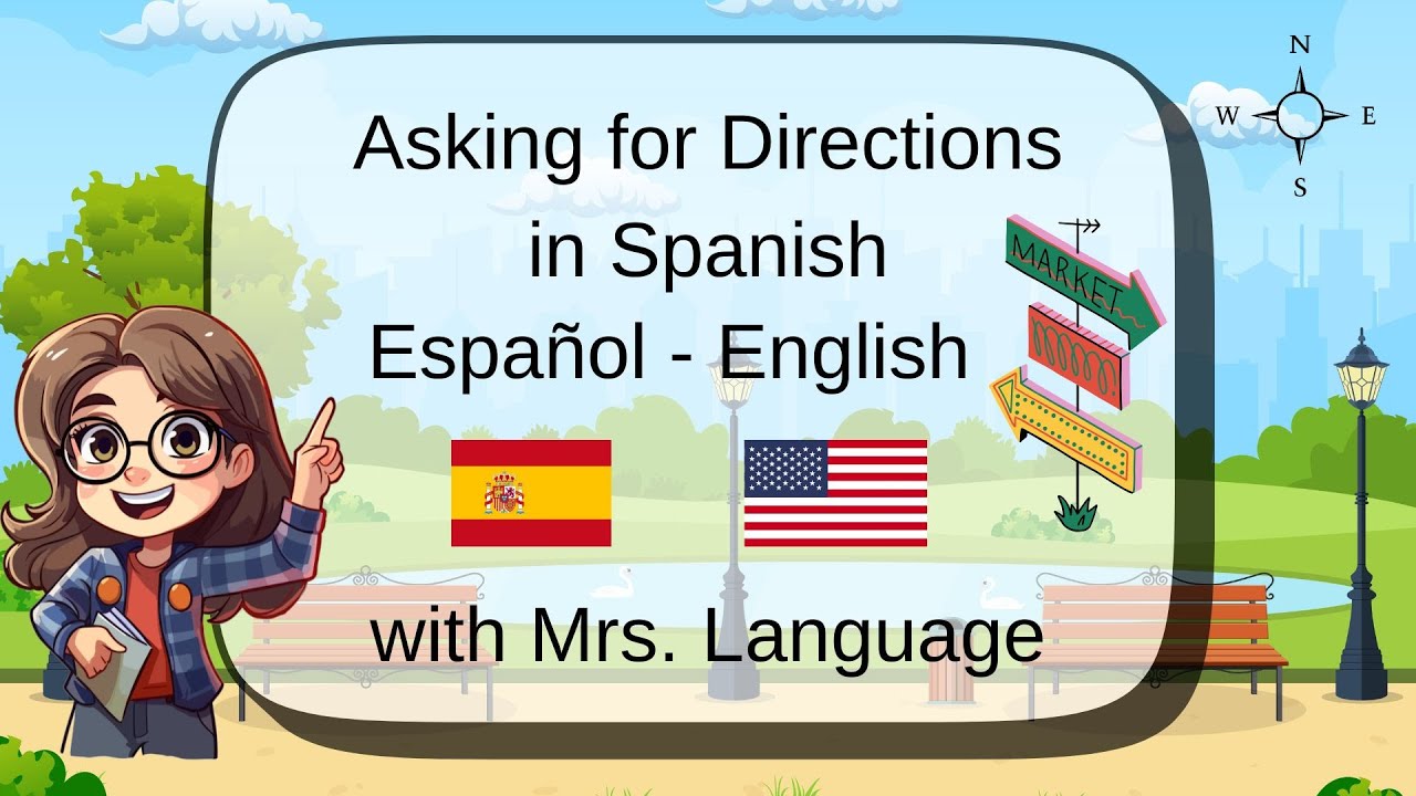 Asking for Directions / Day 9 of Spanish Basics Bootcamp/ Spanish for ...