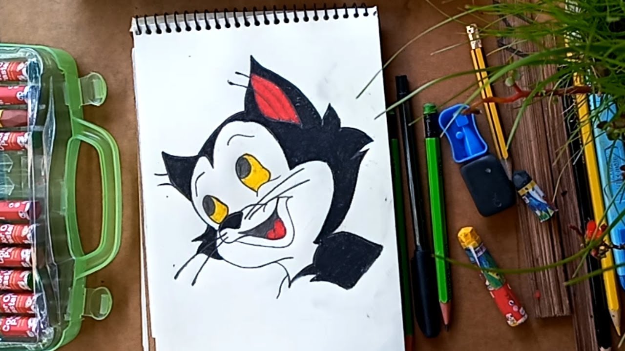 how to draw a cute cartoon colour drawing | LP Drawing - YouTube