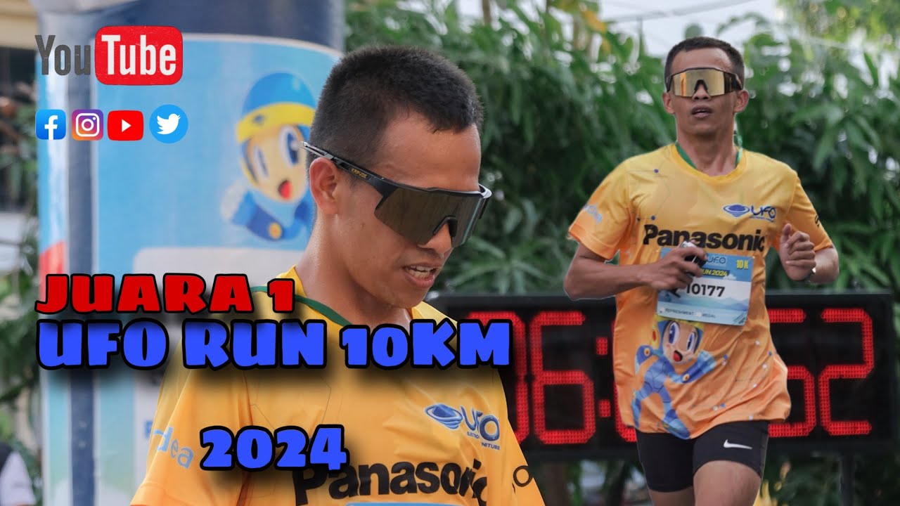 RUNNING VLOG UFO RUN 10KM JUARA 1 - YouTube