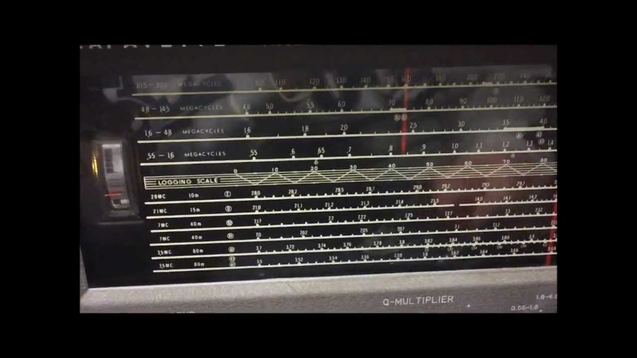Lafayette KT-320 Shortwave Receiver Walk through & lots of band ...