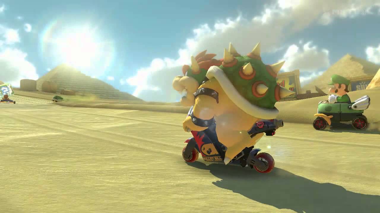 Wii U - Mario Kart 8 - Bowser ignores the Luigi's Death Stare - YouTube