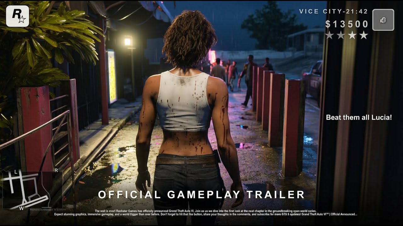 GTA 6 : Official Gameplay Trailer (FIRST MISSION) - YouTube