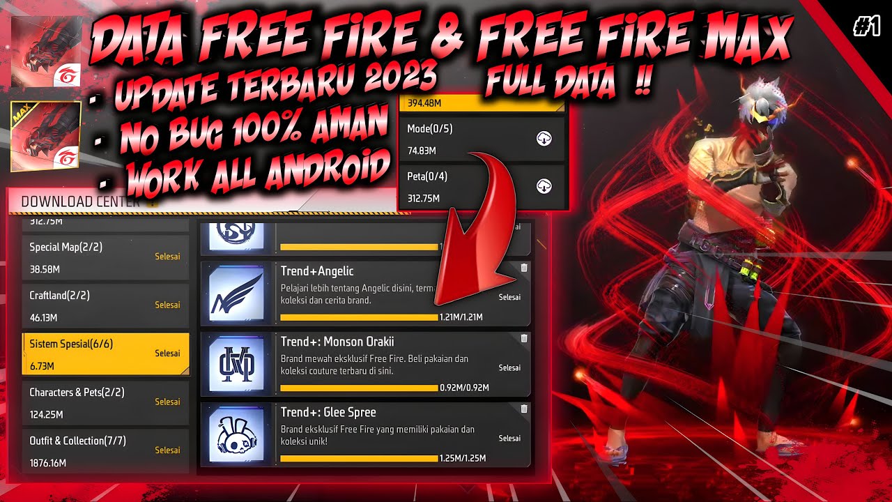 CARA CEPAT DOWNLOAD DATA FREE FIRE TERBARU ! | DATA FF FULL EXPANSION ...
