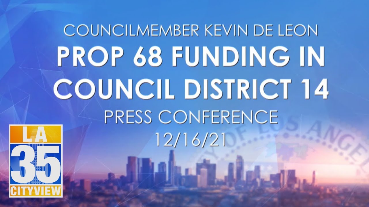 CD14 Prop 68 Funding Press Conference 12/16/21 - YouTube