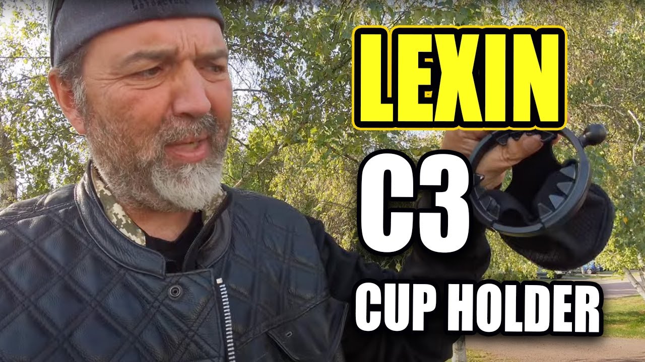 Lexin C3 Motorcycle Cup Holder | First Look & Review - YouTube