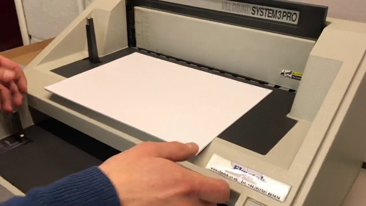 GBC System 3 Heavy-Duty Strips Binding Machine - YouTube