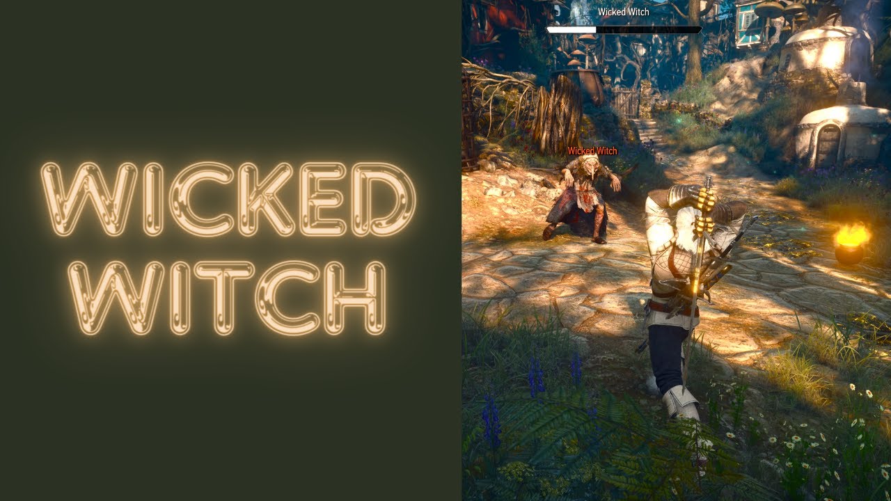 [4K] The Witcher 3 Death March Wicked Witch (No Damage/Quen) - YouTube