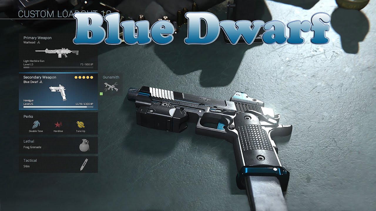 COD Modern Warfare Gameplay Only With Blue Dwarf Blue Bullets Handgun ...