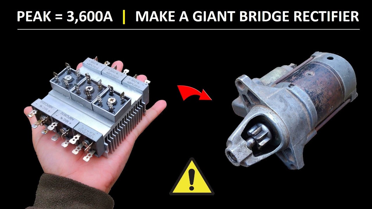 3,600 Amps - Make a 400V 315A Giant Rectifier with 3.6 KA Peak Amperes ...
