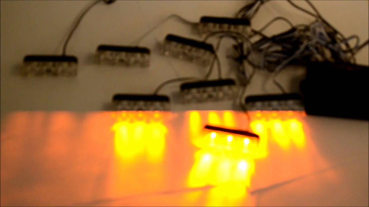 Blitzlys 8 stk orange lys - YouTube