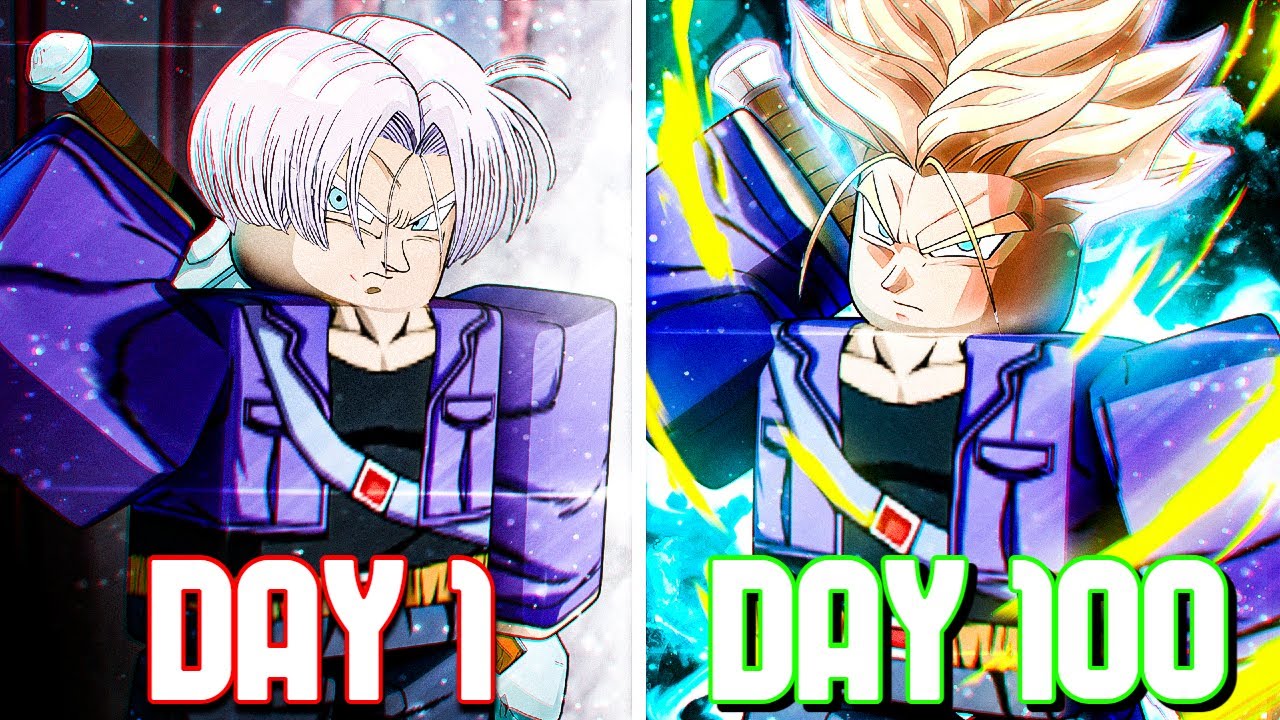 I SURVIVED 100 Days as TRUNKS in Dragon Soul.. - Roblox - YouTube