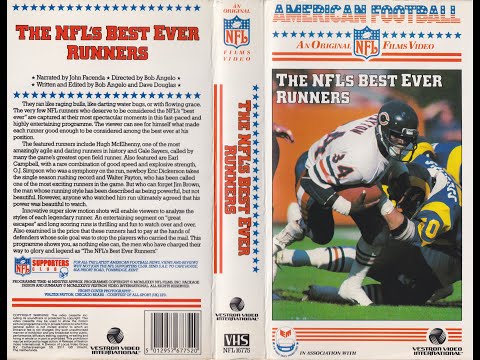 NFL Best Ever Runners (American Football NFL VHS 1987)