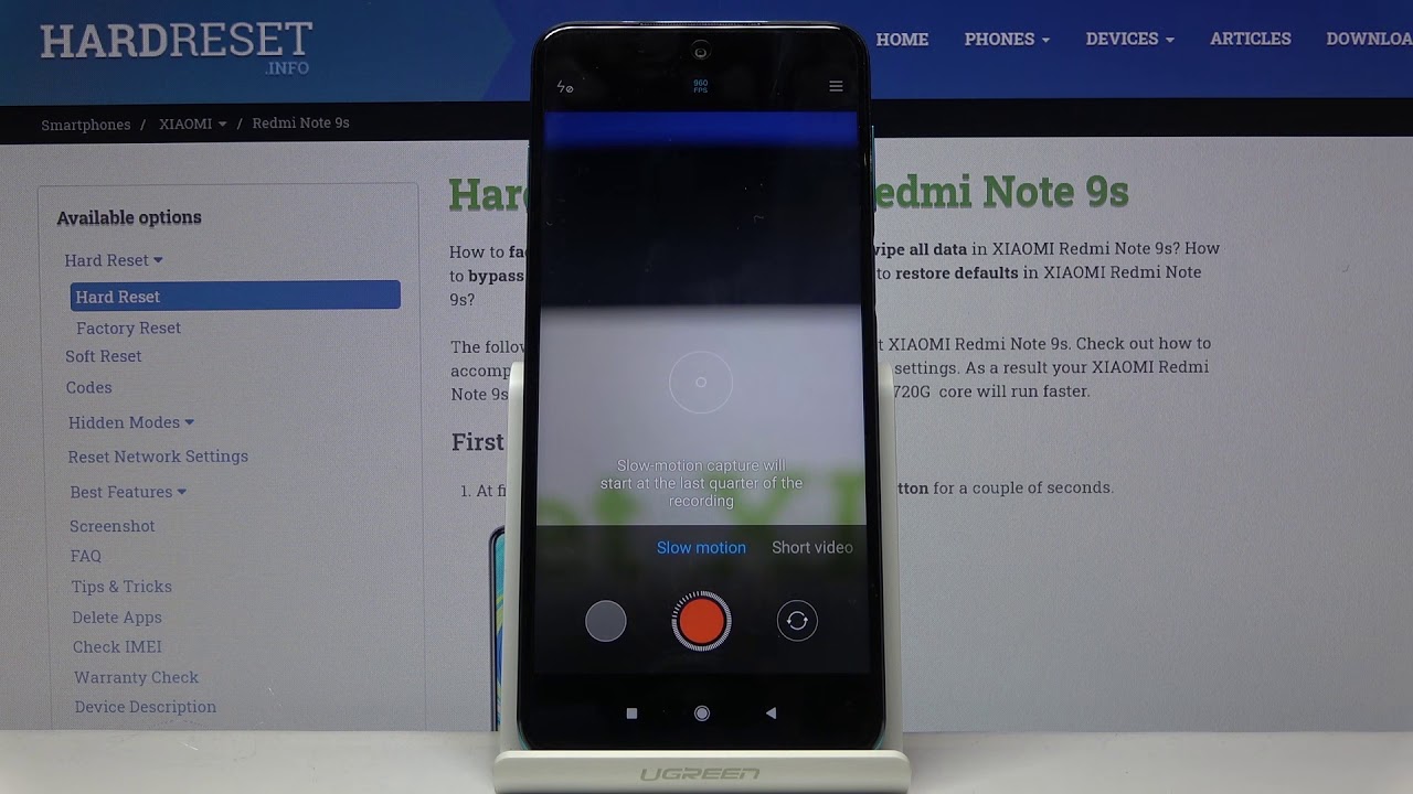 How to Record Slow-motion Videos in Xiaomi Redmi Note 9s -Slow-mo ...