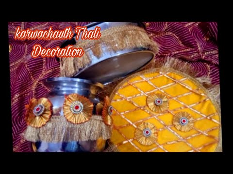 Karwachauth Thali Decoration | DIY Karwachauth Thali