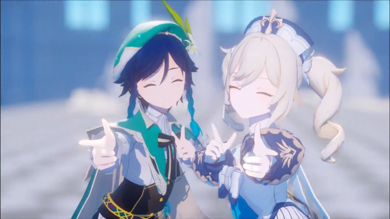 [MMD Genshin Impact] 귀여워서 미안해 :: Venti×Barbara - YouTube