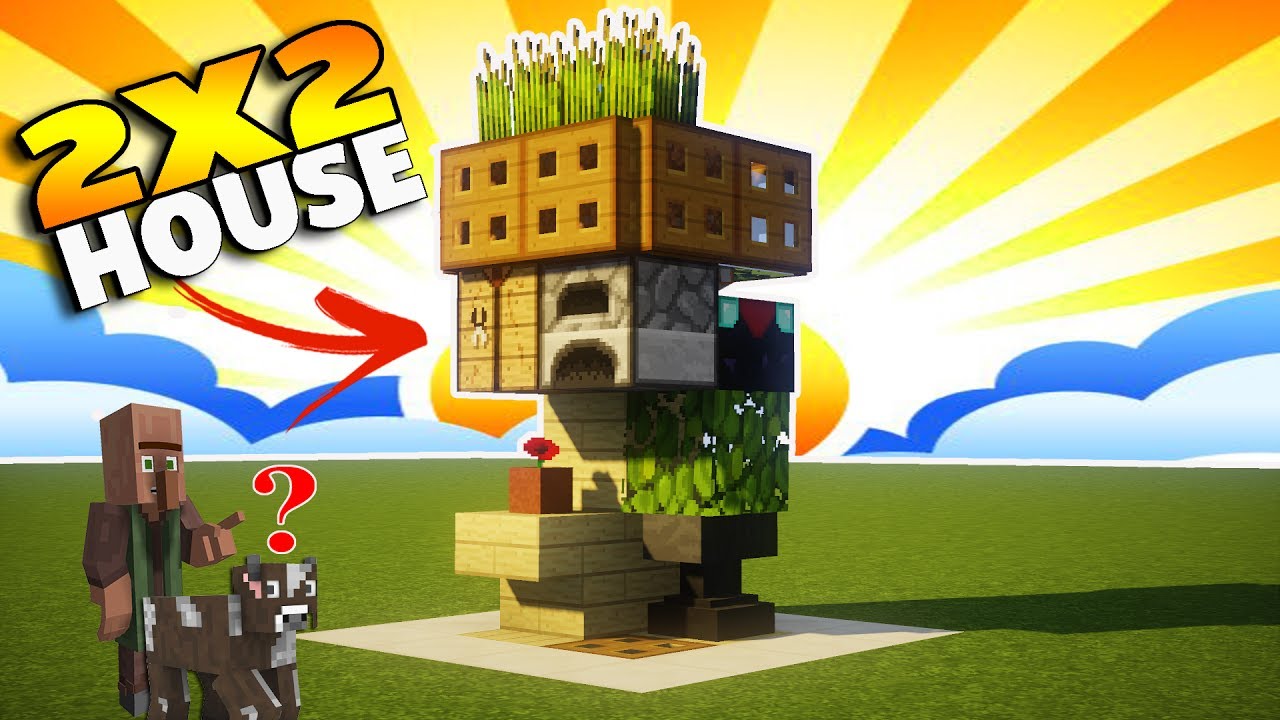 Minecraft: 2x2 Starter House Tutorial - How to Build a House in ...