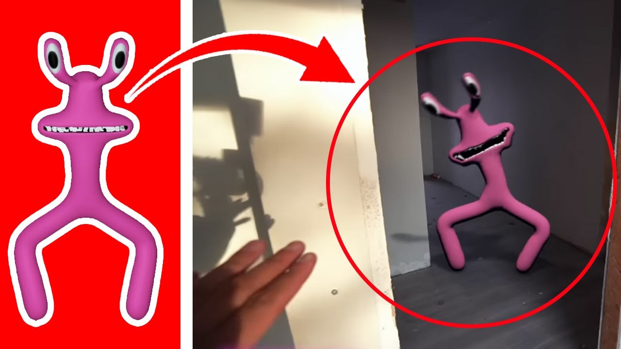 6 PINK de RAINBOW FRIEND Captados en Camara en la Vida Real - YouTube